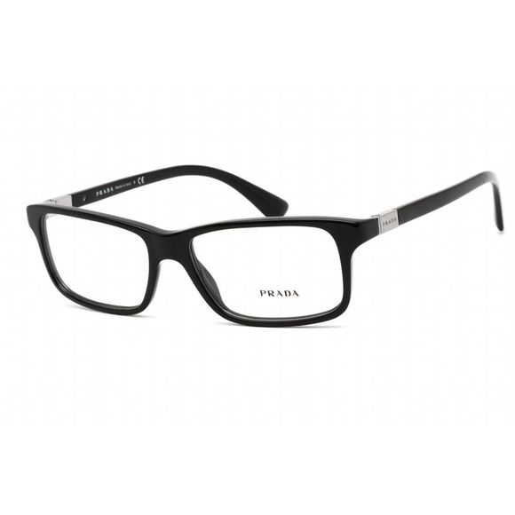 Prada | Accessories | Prada Pr 06sv Eyeglasses Black Clear Lens | Poshmark